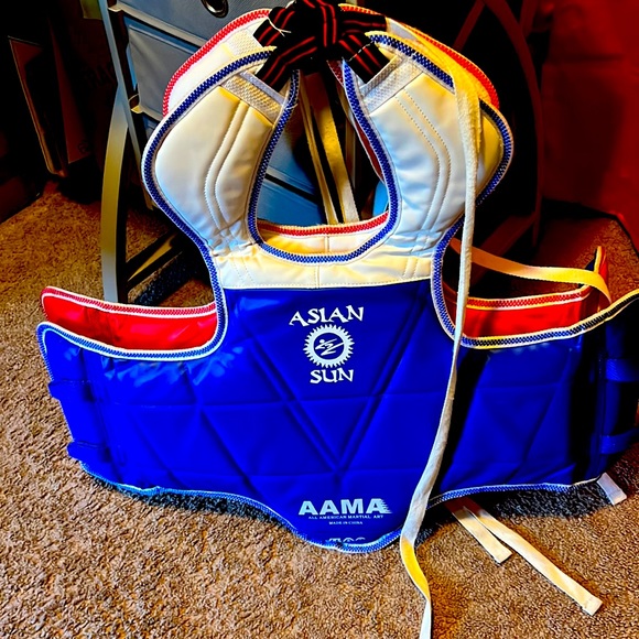 Asian Sun | Other | Reversible Olympic Style Taekwondo Chest Guard ...